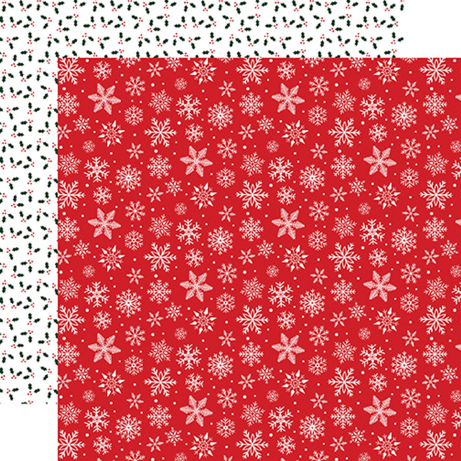 SUGAR PLUM SNOWFLAKES - 12x12 Double-Sided Patterned Paper - Echo Park ...