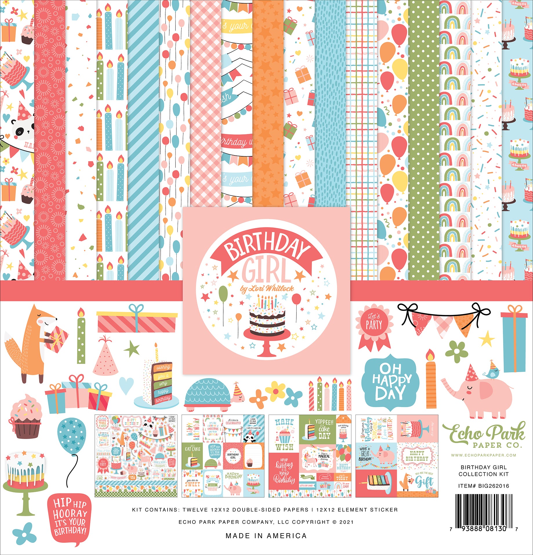 Birthday Girl 12x12 Collection Kit from Echo Park Paper – The 12x12 ...