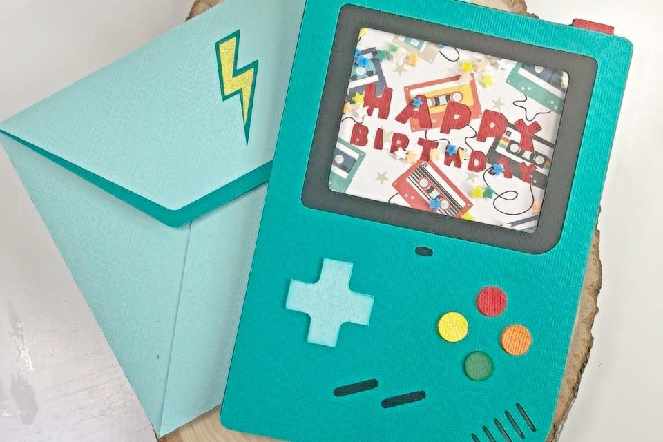 Handmade Card Idea For Teen Gamer – The 12x12 Cardstock Shop