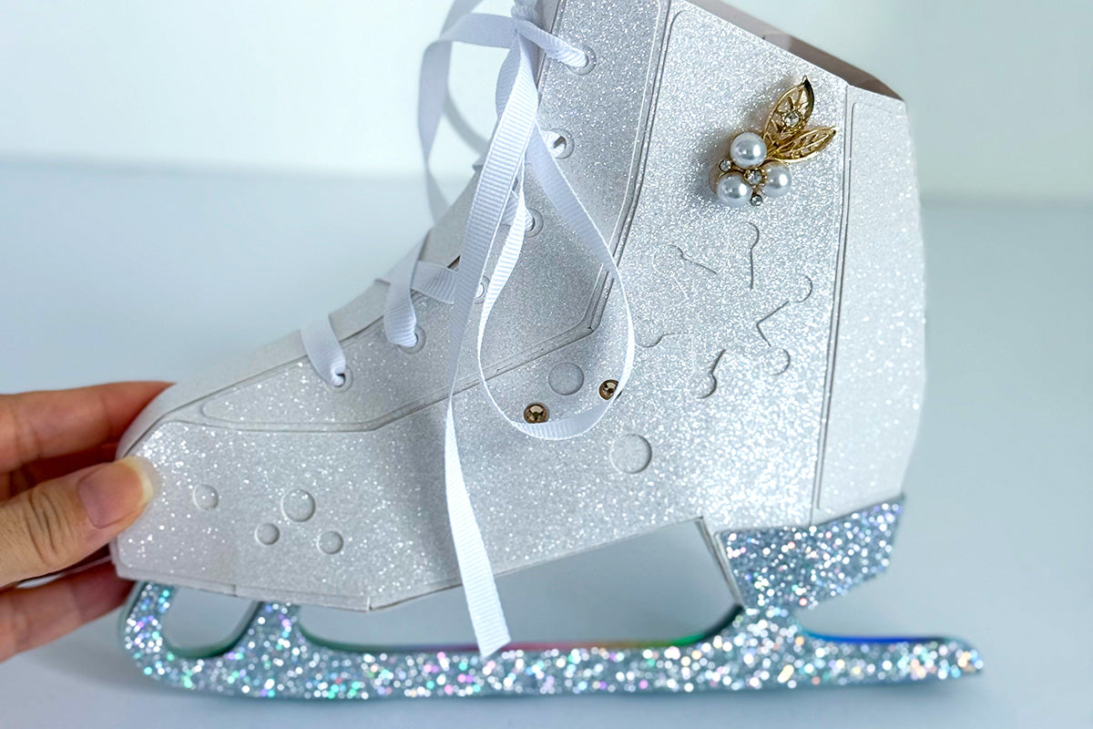 Paper Ice Skate Winter Paper Craft – The 12x12 Cardstock Shop