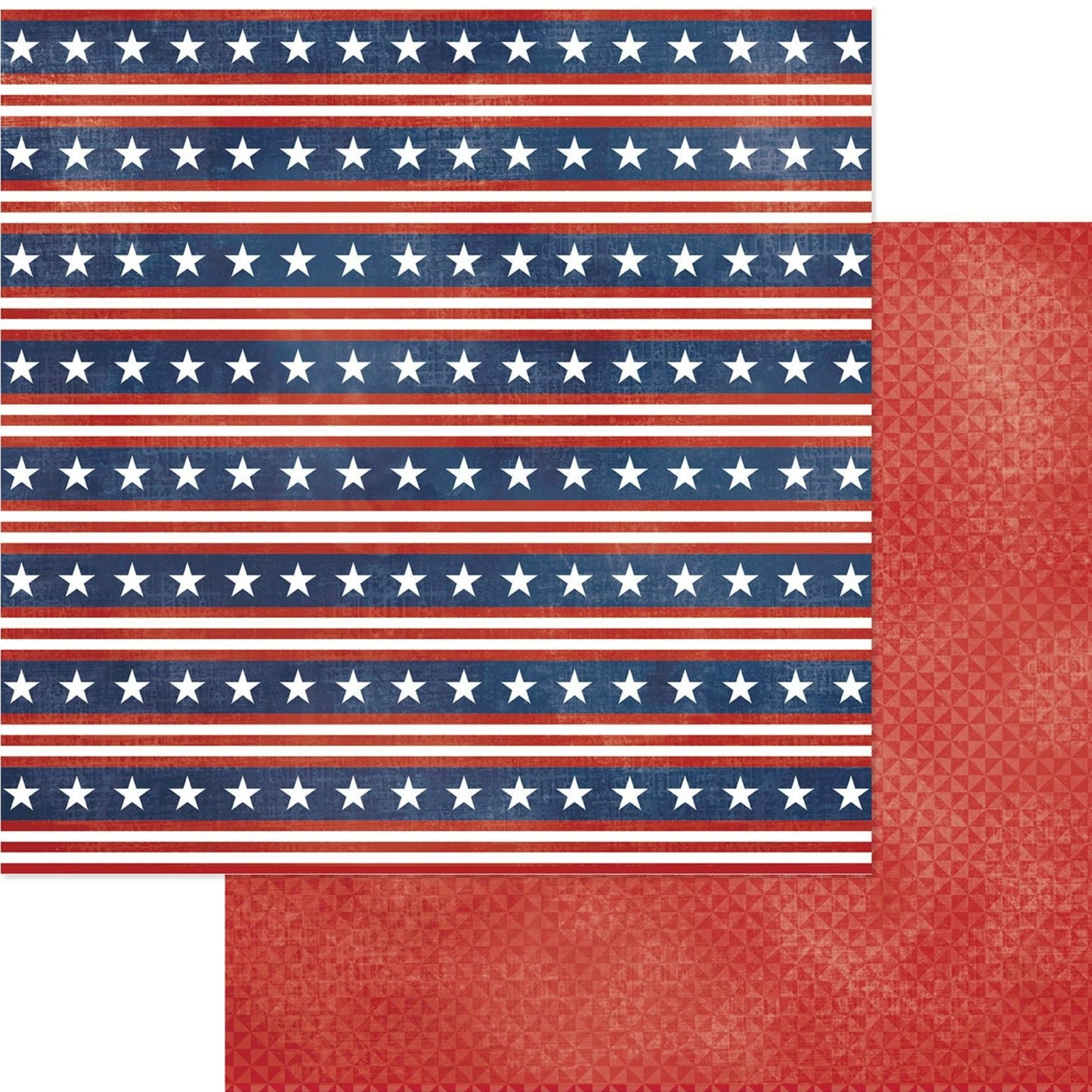 RED, WHITE AND BLUE - 12x12 Double-Sided Patterned Paper - American ...