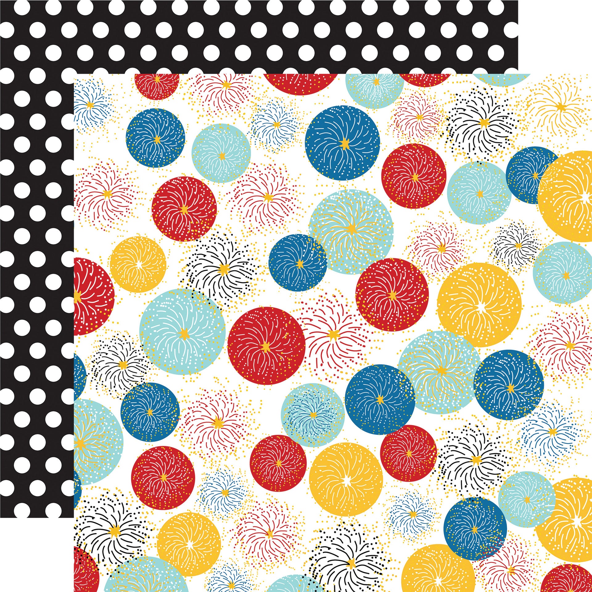 FIREWORKS SHOW - 12x12 Double-Sided Patterned Paper - Carta Bella – The ...