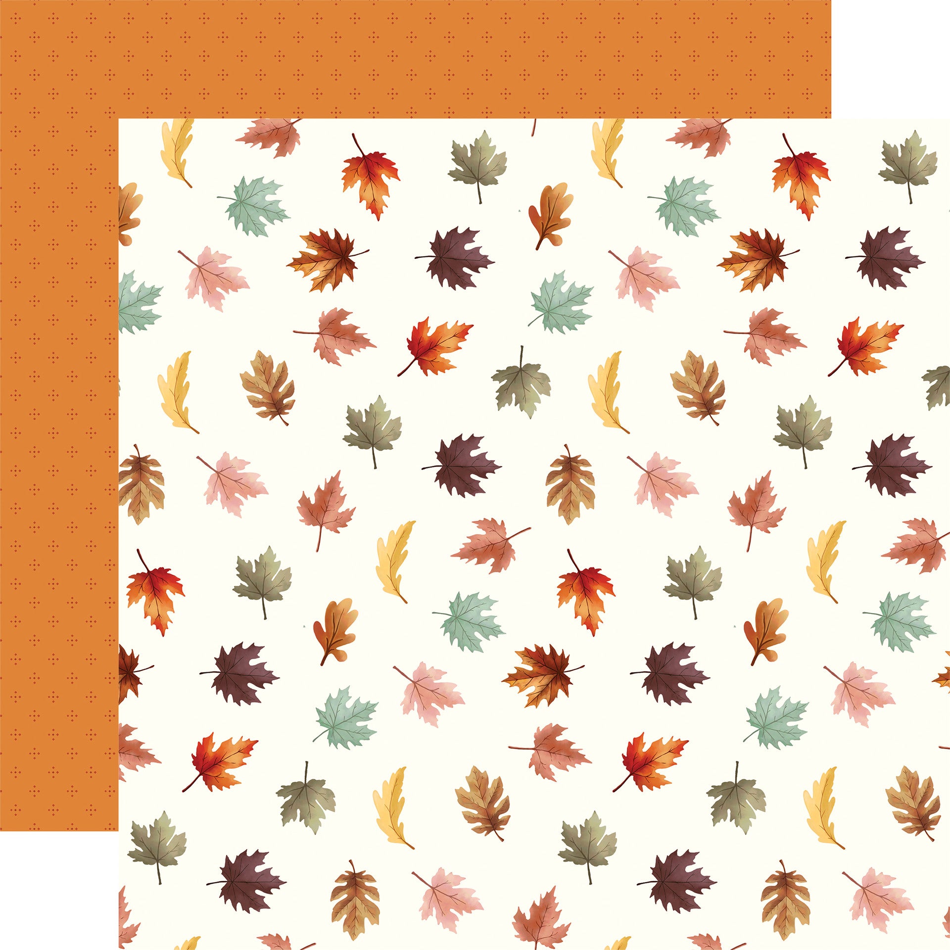 Carta Bella Paper - COLORFUL LEAVES - 12x12 Patterned Paper – The 12x12 ...