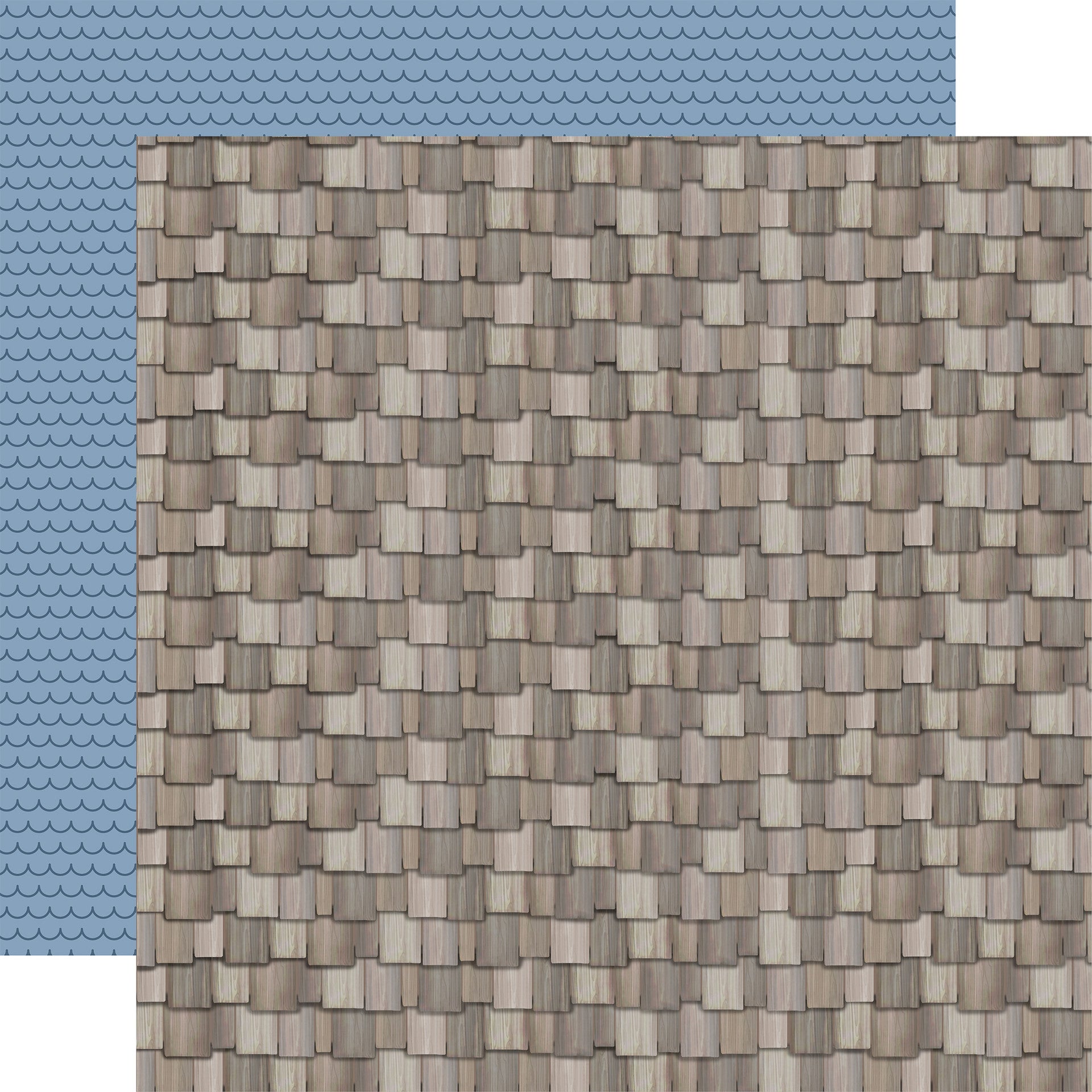 BEACHWOOD SHINGLES - 12x12 Double-Sided Patterned Paper - Carta Bella ...