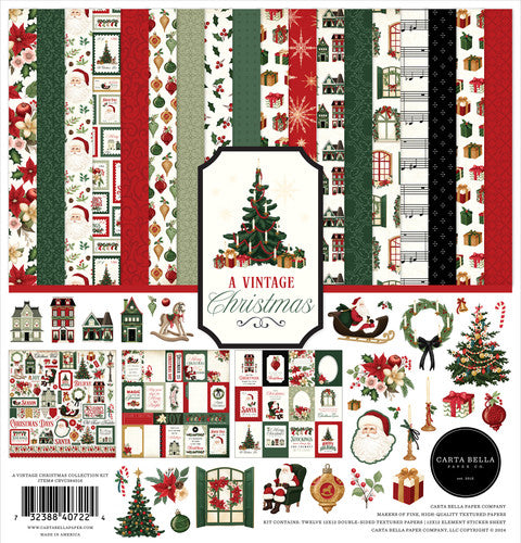 A VINTAGE CHRISTMAS 12x12 Collection Kit - Carta Bella – The 12x12 ...