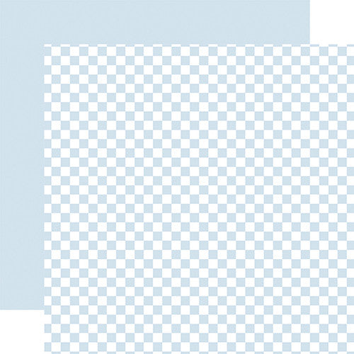 CHECKERBOARD BABY BLUE - 12x12 Patterned Cardstock - Echo Park – The ...