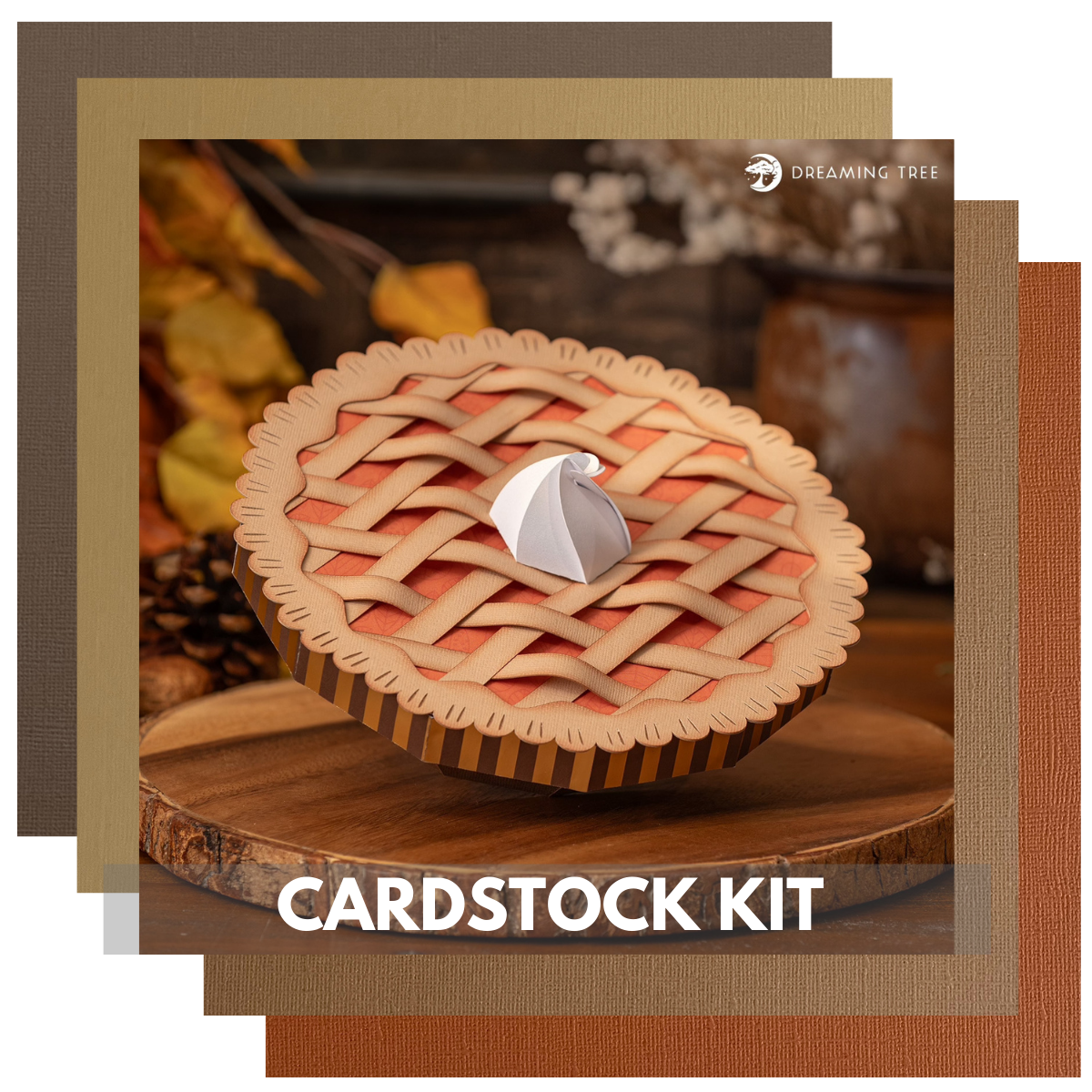 DREAMING TREE APPLE PIE BOX CARDSTOCK KIT - 10 Sheets - 12x12 Cardstoc ...
