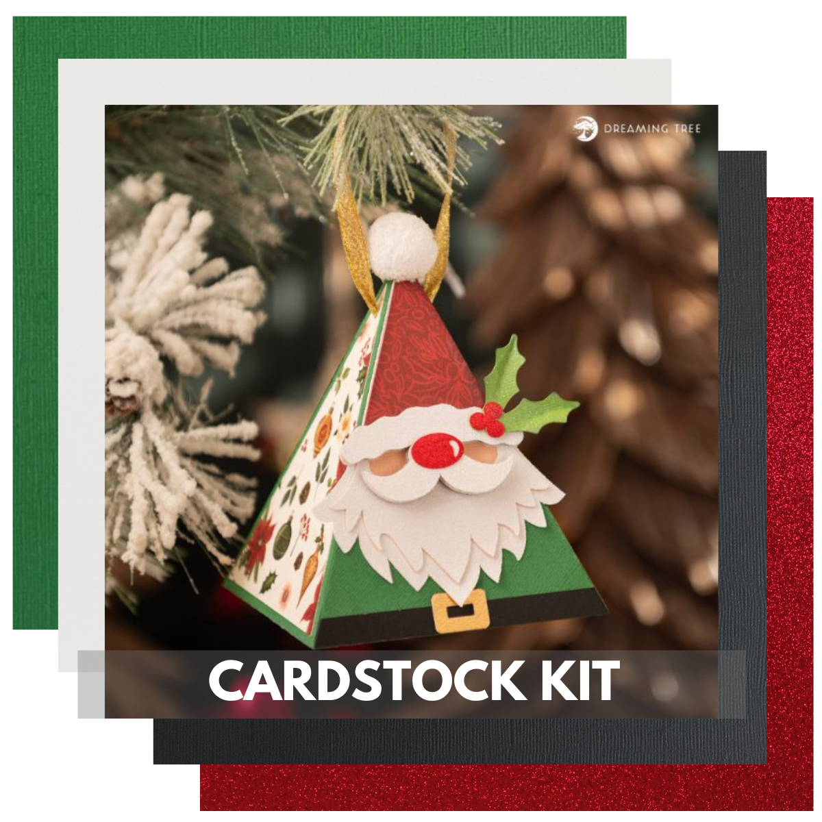 DREAMING TREE GNOME SURPRISE ORNAMENT CARDSTOCK KIT - 10 Sheets - 12x1 ...