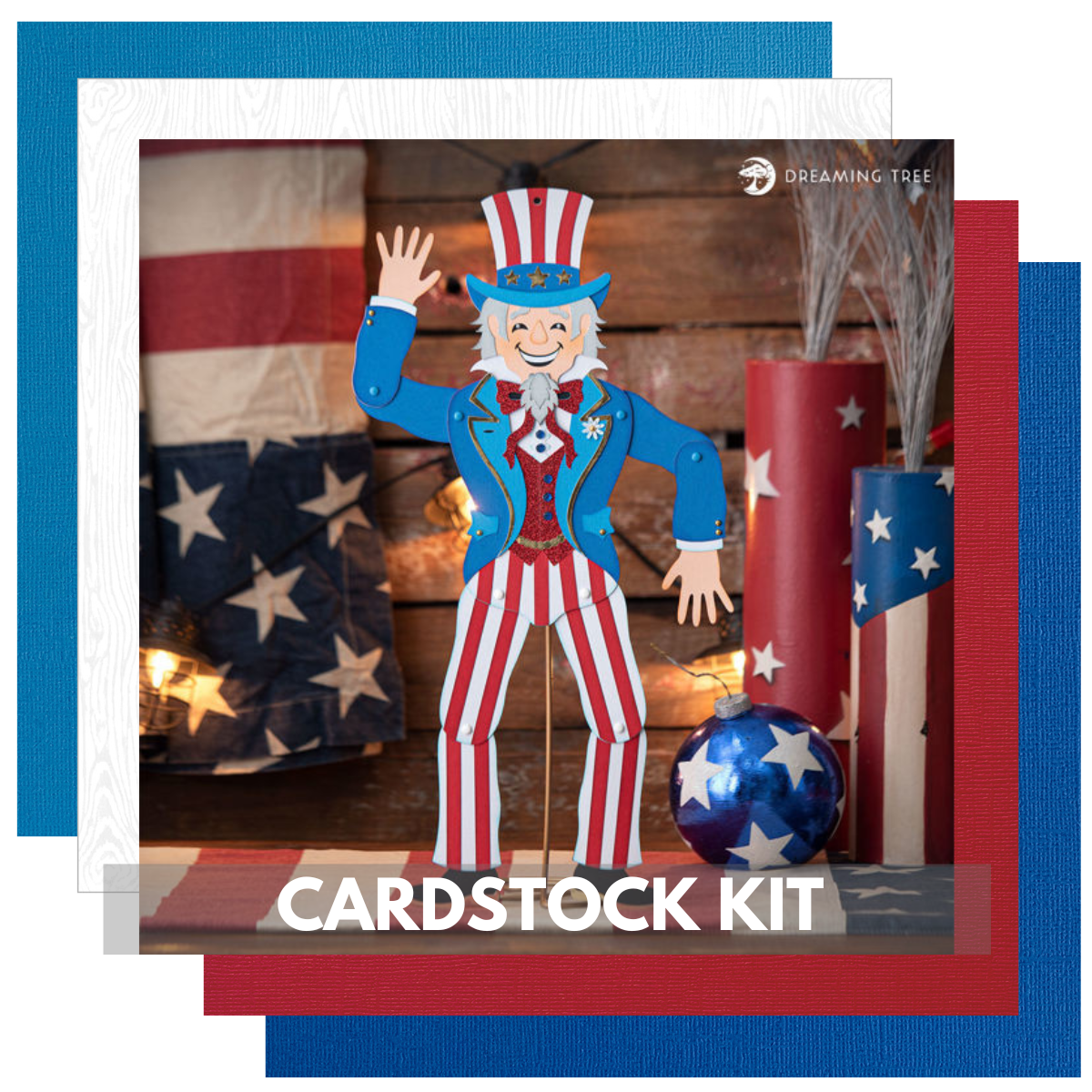 DREAMING TREE JOINTED SAM CARDSTOCK KIT - 10 Sheets - 12x12 Cardstock ...