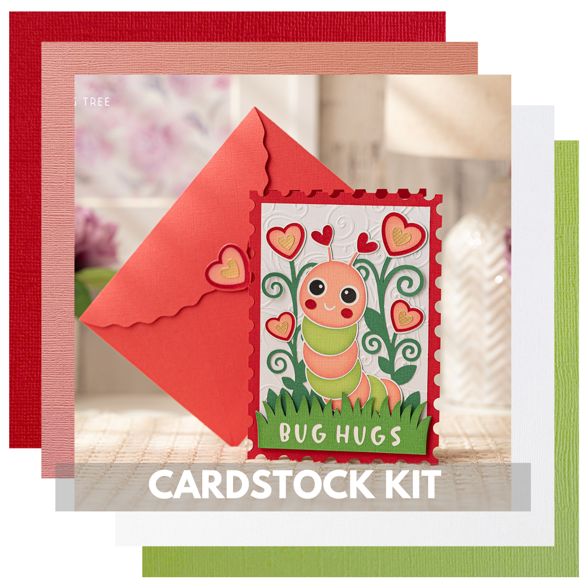 DREAMING TREE LOVE BUG CARD CARDSTOCK KIT - 11 Sheets - 12x12 Cardstoc ...