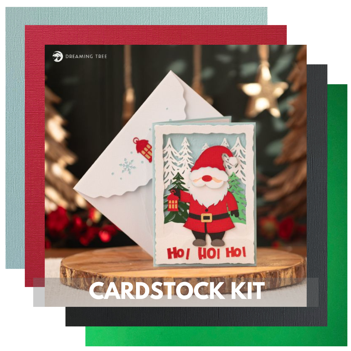 DREAMING TREE WHIMSY WOODLAND CARD CARDSTOCK KIT - 13 Sheets - 12x12 C ...