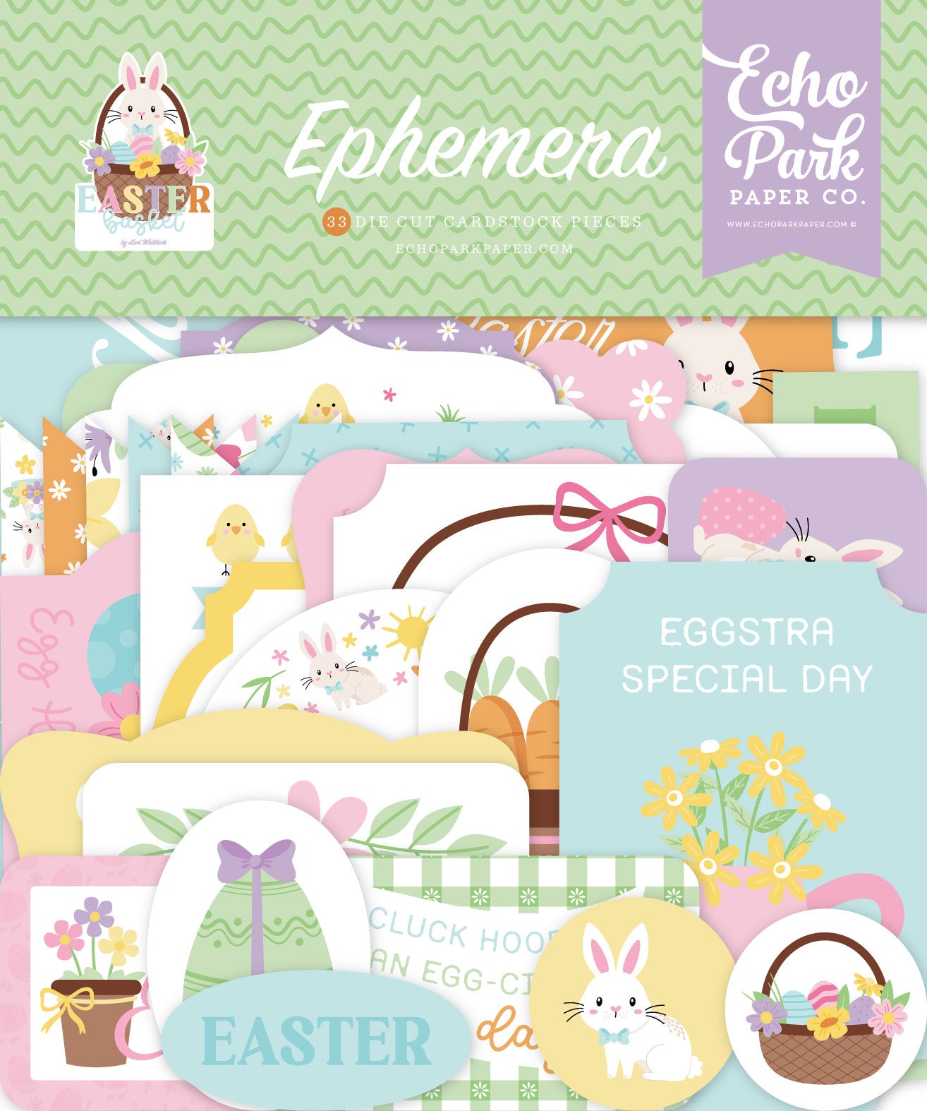 EASTER BASKET Ephemera - Echo Park – The 12x12 Cardstock Shop