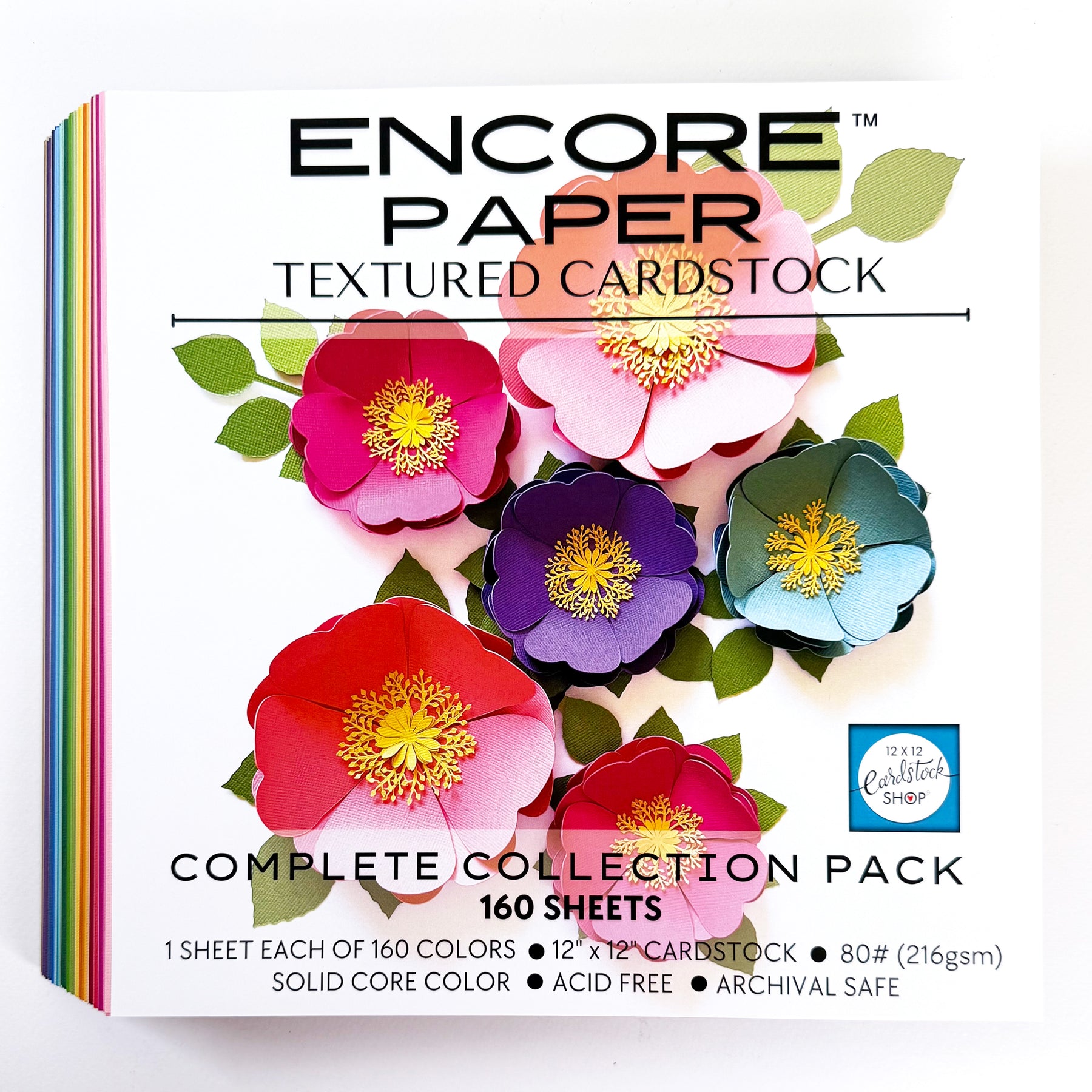 160 Cardstock Colors by Encore | Cardstock Variety Packs – The 12x12 ...