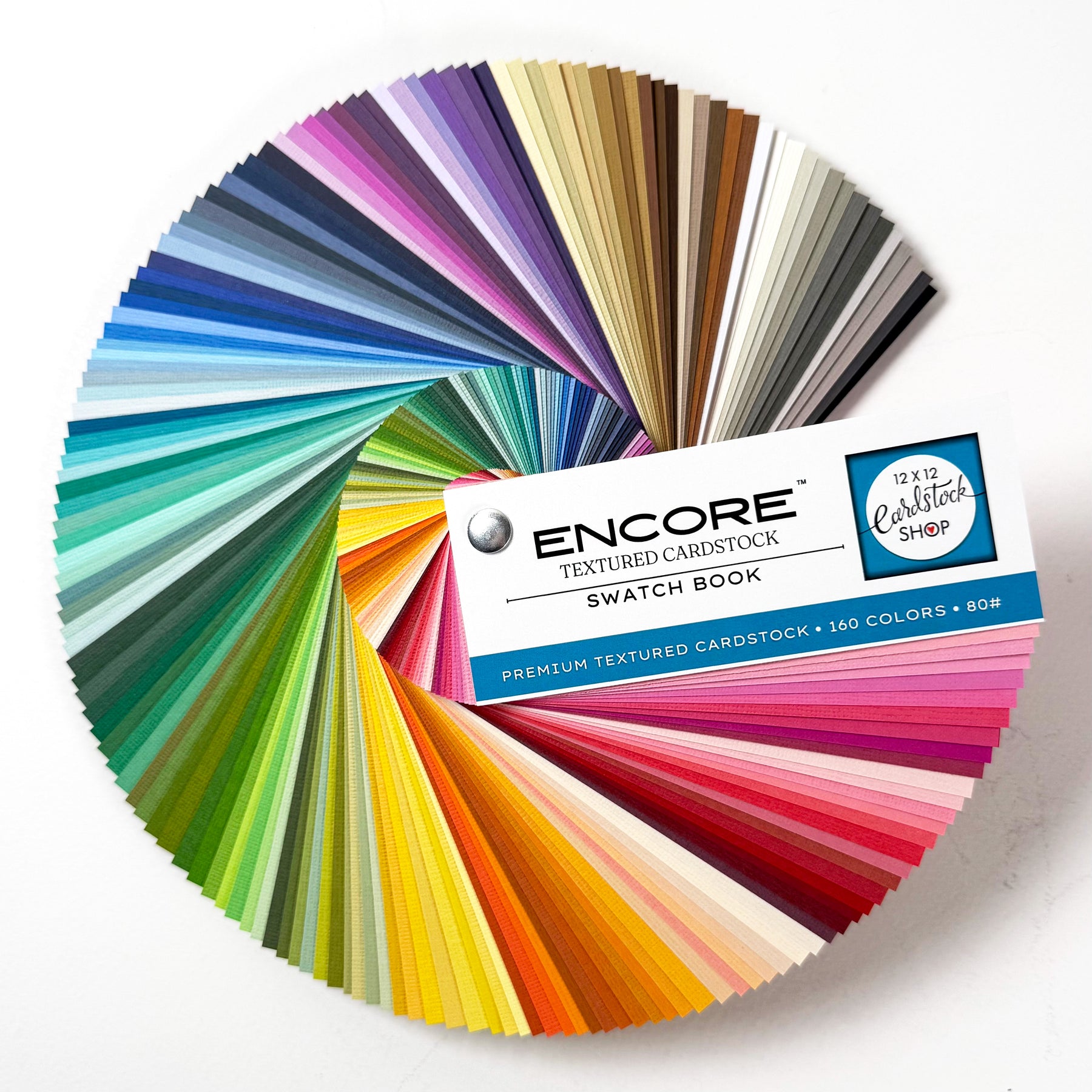 160 Colors Swatch Book | Encore Textured Cardstock Guide – The 12x12 ...