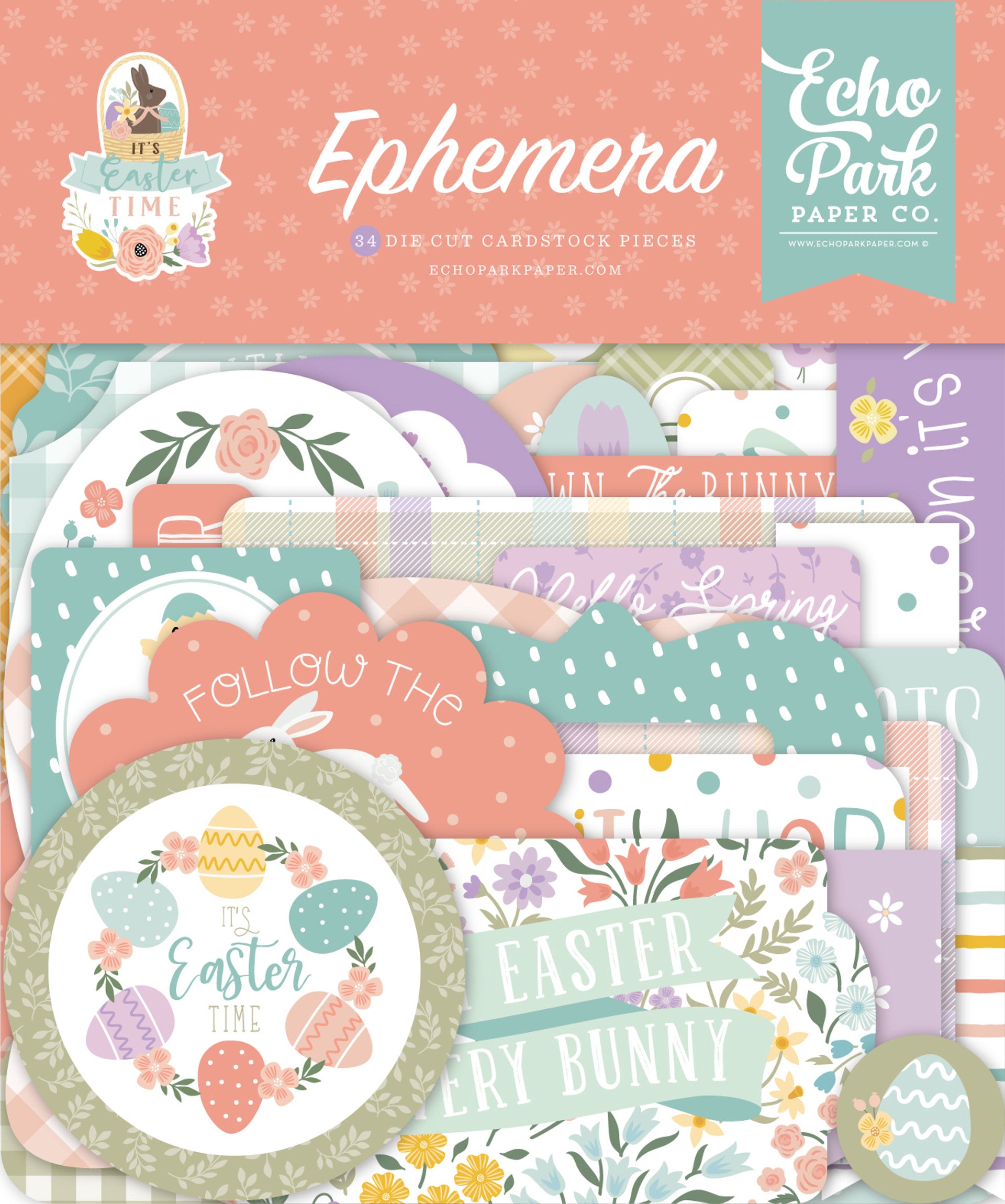 IT'S EASTER TIME Ephemera - Echo Park – The 12x12 Cardstock Shop