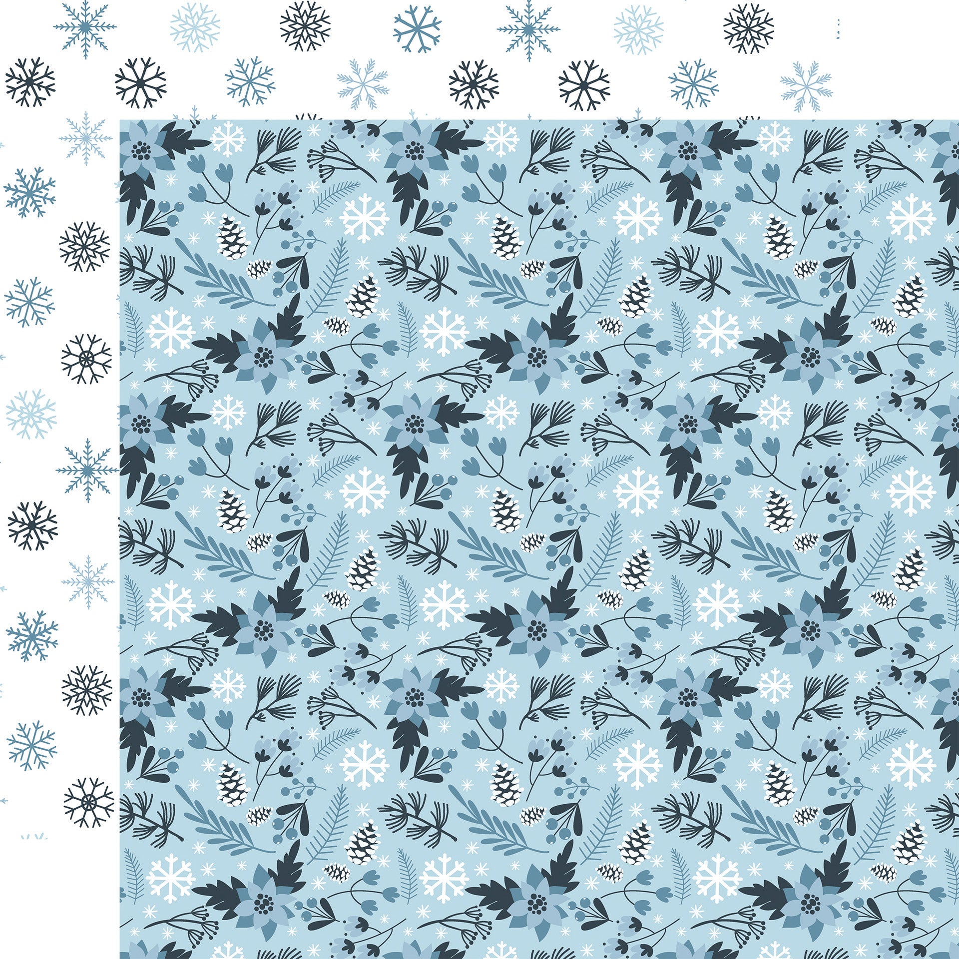 Winter Garden - 12x12 Double-Sided Patterned Paper - Echo Park Paper ...