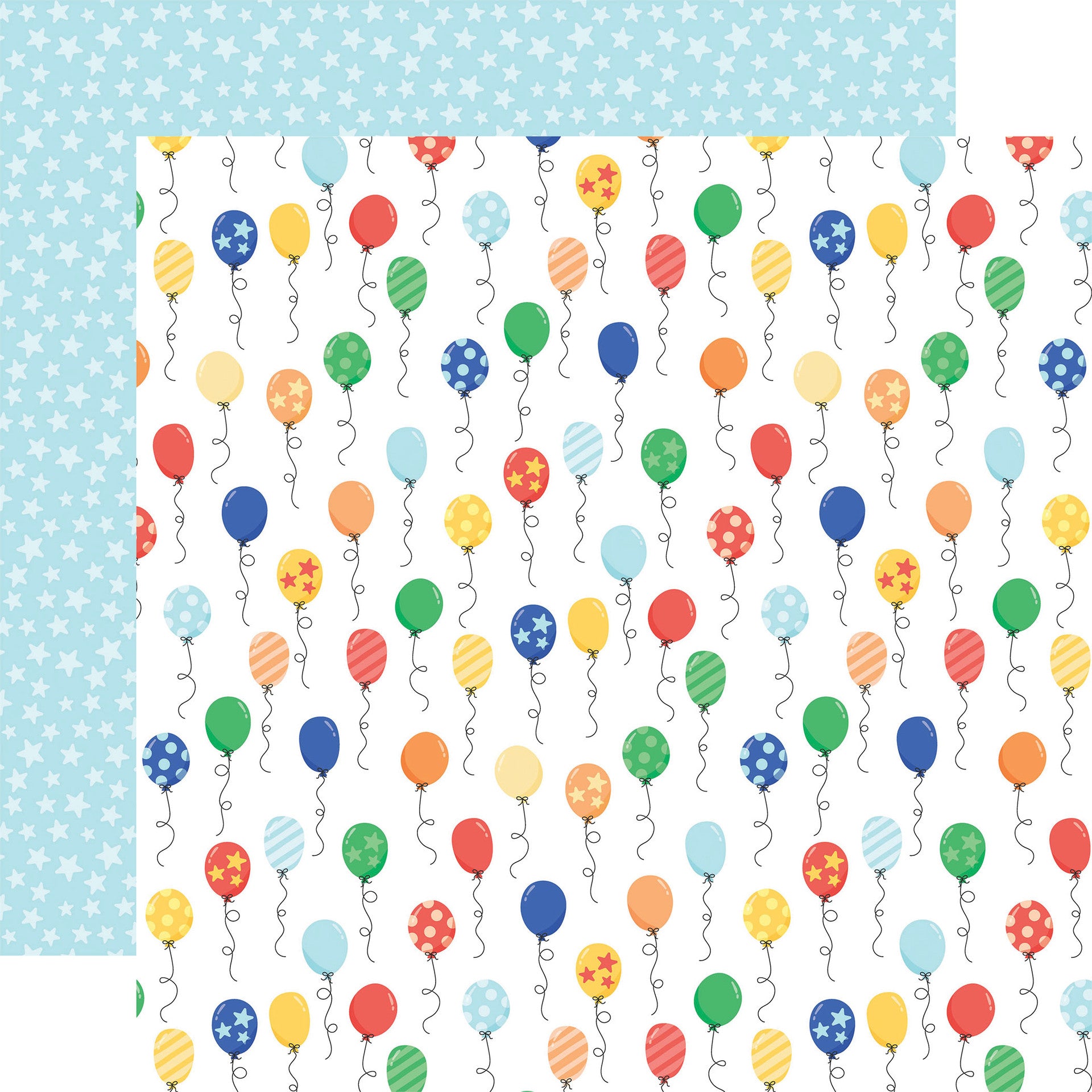 Echo Park Paper - PARTY TIME BALOONS - 12x12 Double-Sided Paper – The ...
