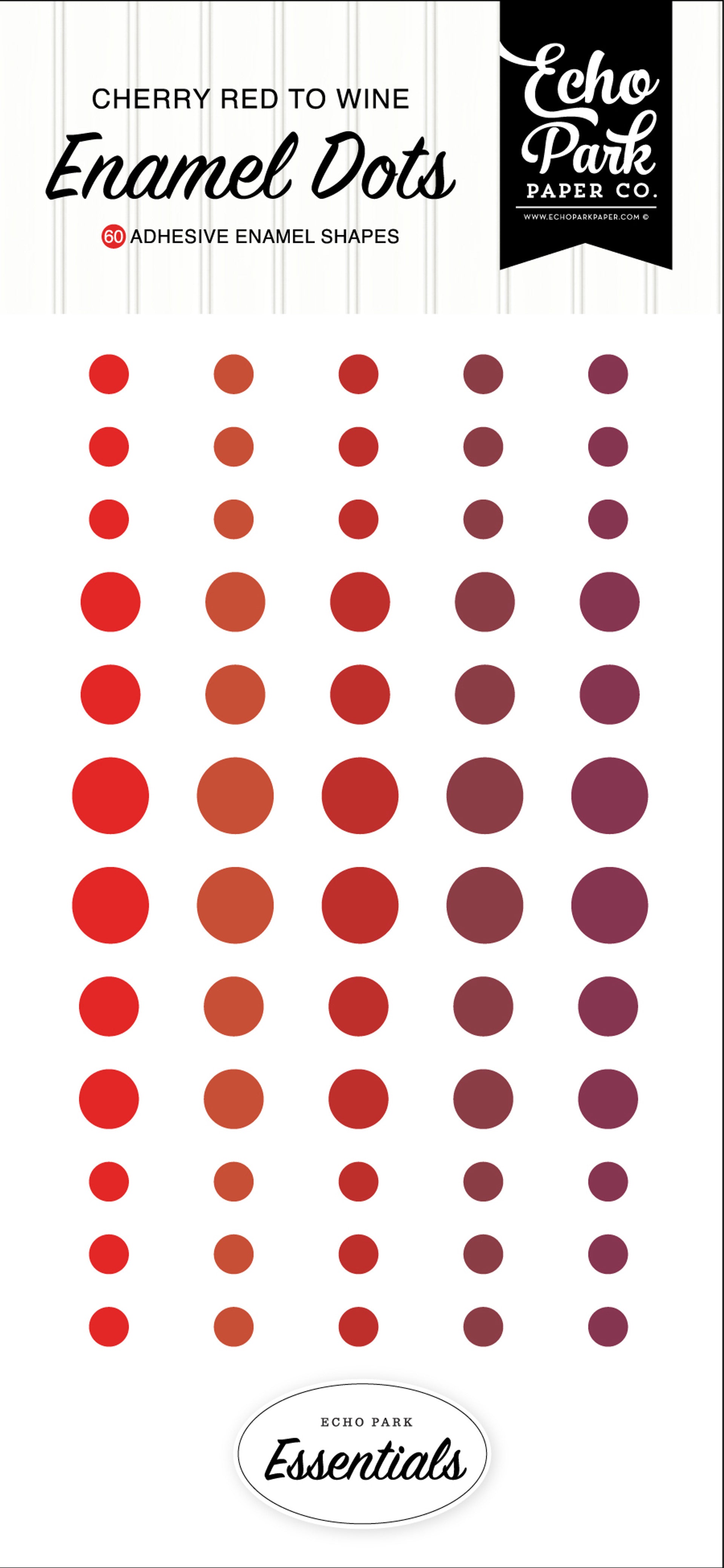 RED ESSENTIALS Enamel Dots - Echo Park – The 12x12 Cardstock Shop