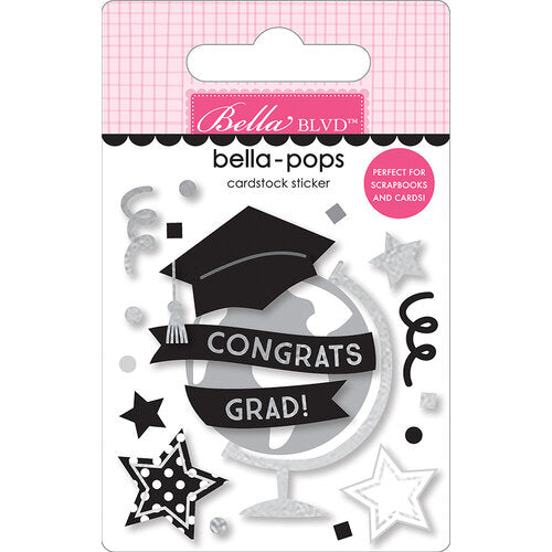 CONGRATS GRAD Bella-Pops - 3D Sticker - Bella Blvd – The 12x12 ...