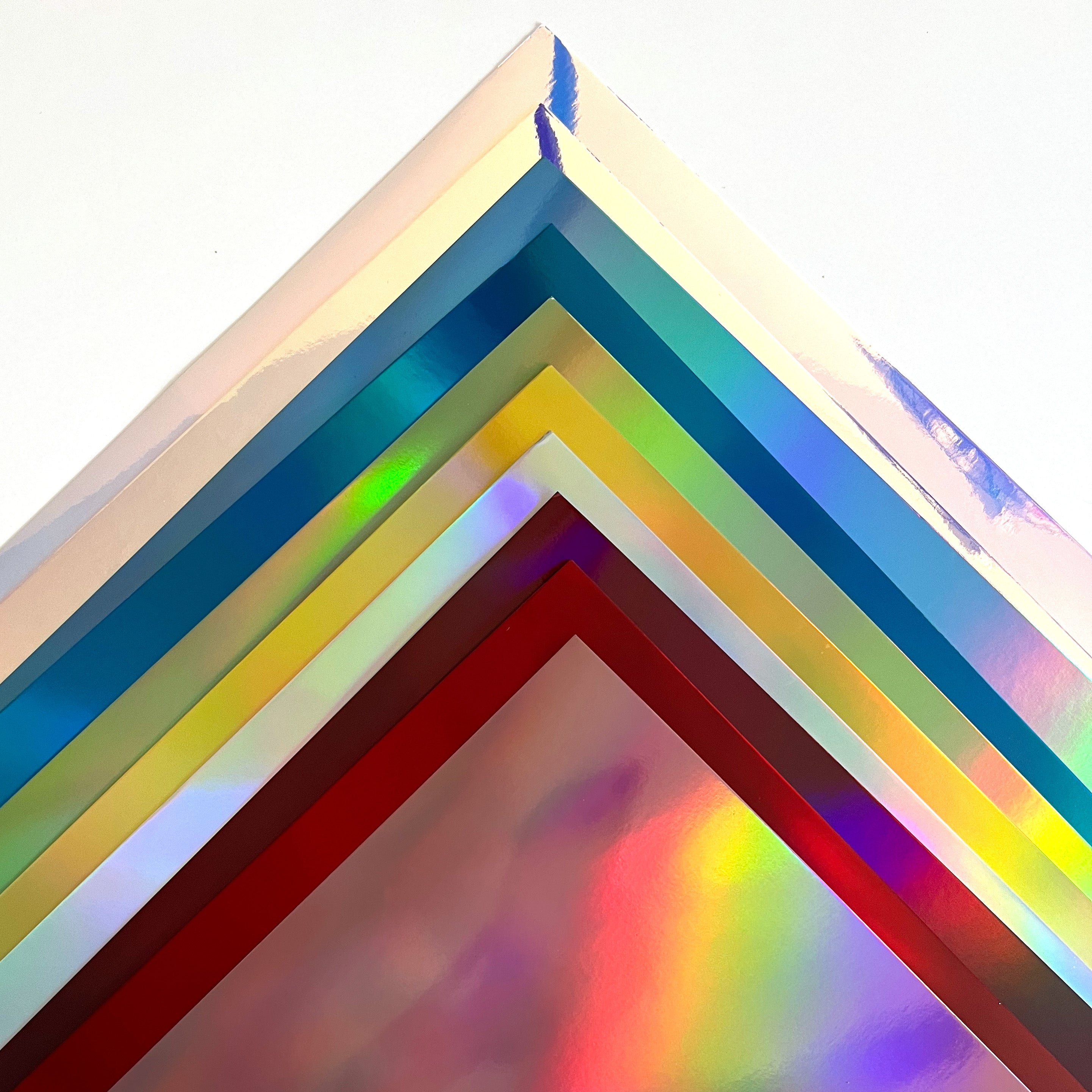 Iridescent Foil Cardstock Complete Variety Pack - 12x12 Foil Cardstock ...