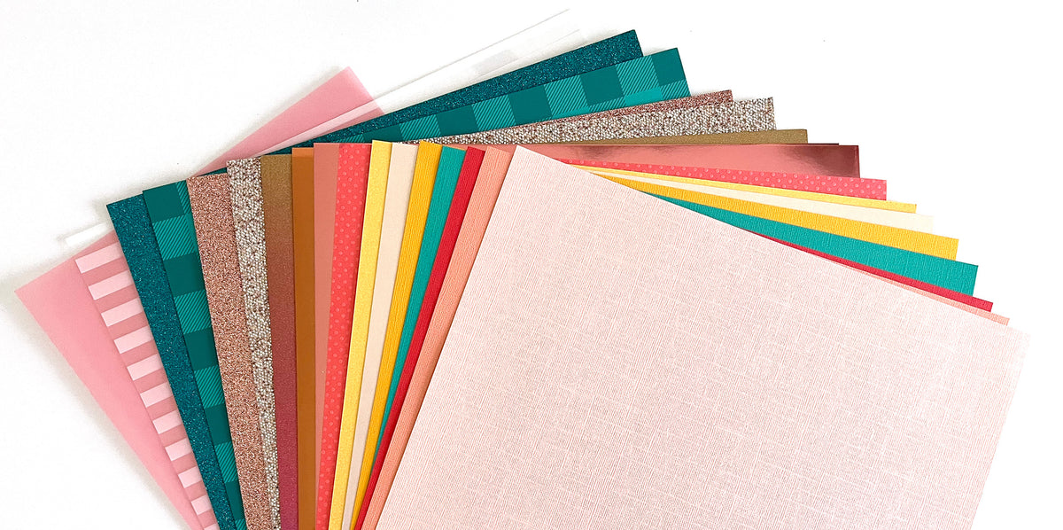 12x12 Cardstock | Glitter Paper | Scrapbooking & Textured Cardstock ...