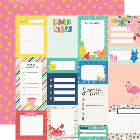 Simple Stories - Sunkissed Journal Elements - 12x12 Patterned Paper ...