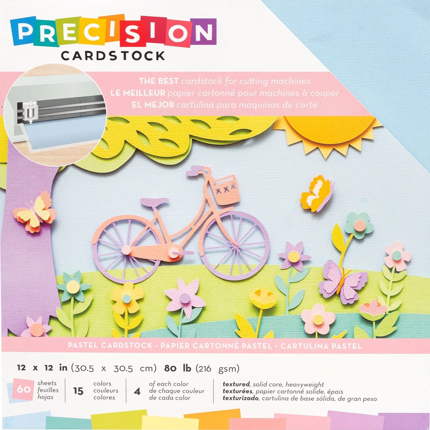 PASTEL Precision Cardstock Variety Pack - 15 Colors - 60 Sheets – The ...