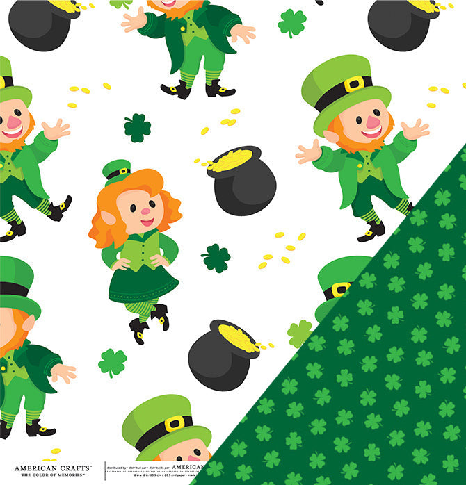 Leprechauns - 12x12 Double-Sided Patterned Cardstock – The 12x12 ...