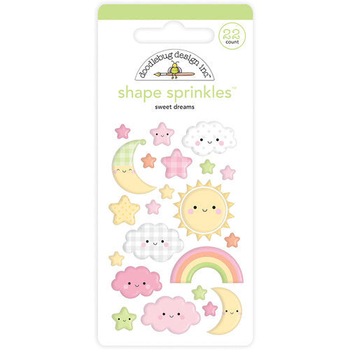 SWEET DREAMS Shape Sprinkles - Self-Adhesive Enamel Shapes - Doodlebug ...