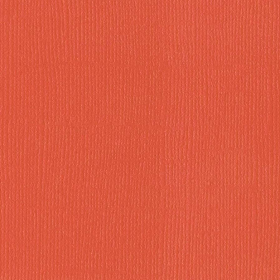 BAZZILL ORANGE – 12x12 Orange Cardstock Textured 80 lb Scrapbook Paper ...
