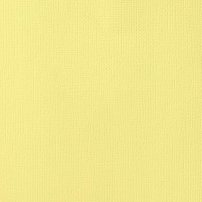 CANARY – 12x12 Pastel Yellow Cardstock 80 lb Textured Scrapbook Paper ...