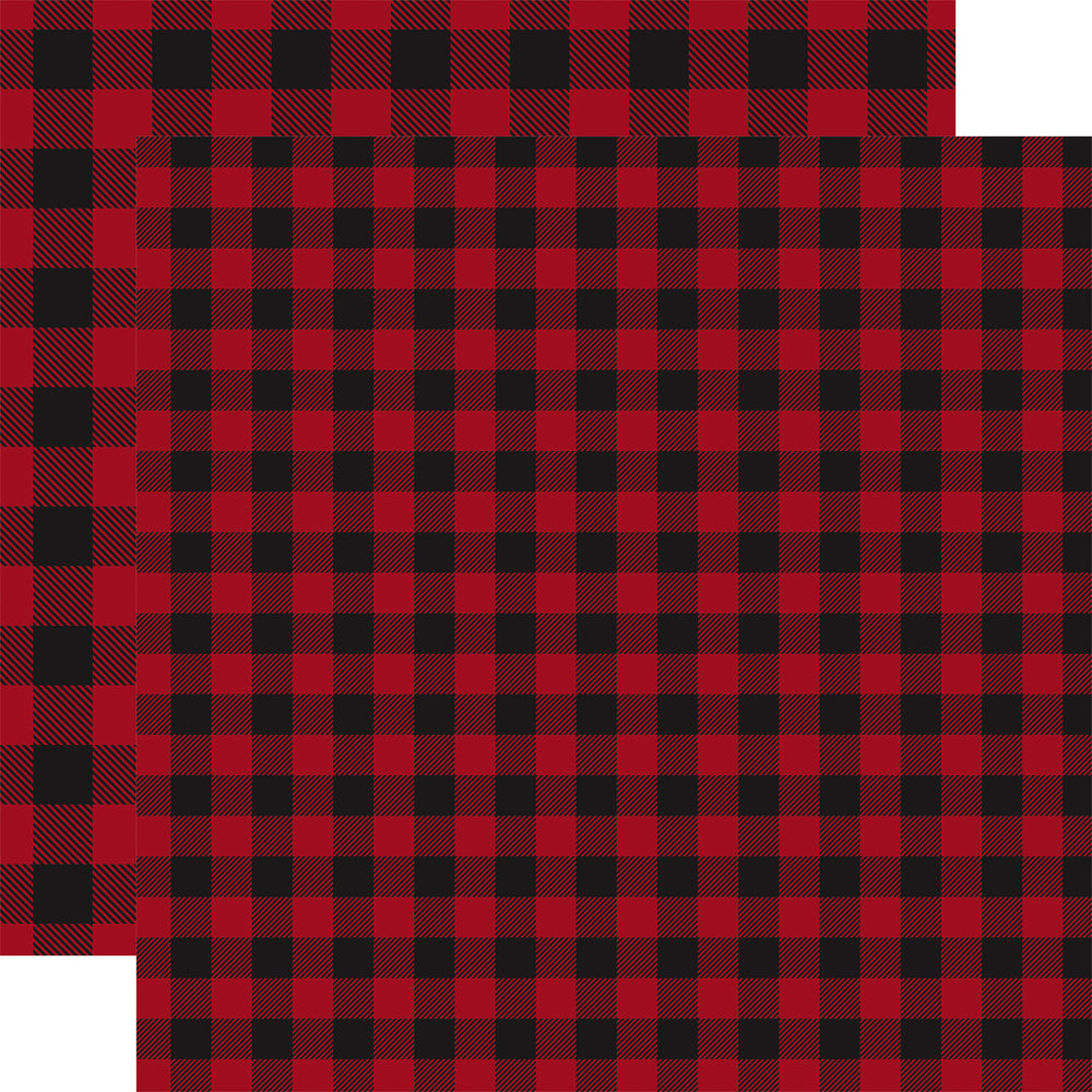 Red Buffalo Plaid Cardstock | Carta Bella Patterned Paper – The 12x12 ...