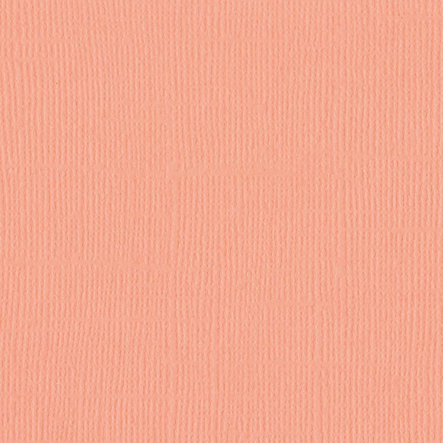 CORAL CREAM – 12x12 Peach Cardstock 80 lb Textured Scrapbook Paper ...