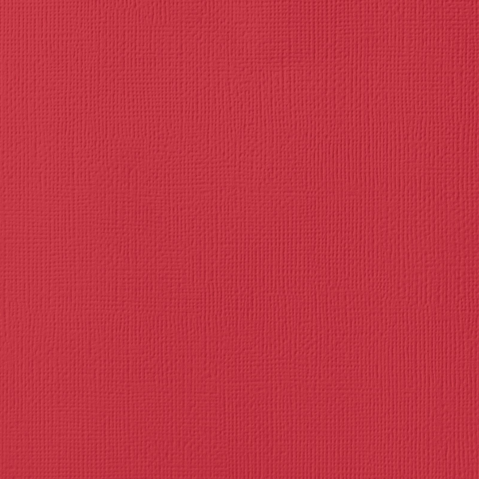 CRIMSON – 12x12 Red Cardstock American Crafts Textured Scrapbook Paper ...