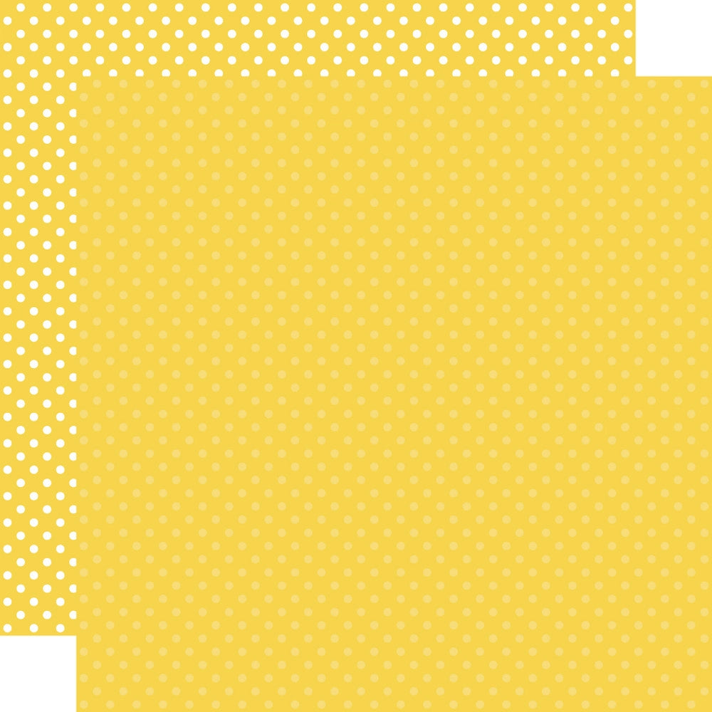 YELLOW DOTS - 12x12 Patterned Cardstock - Echo Park – The 12x12 ...