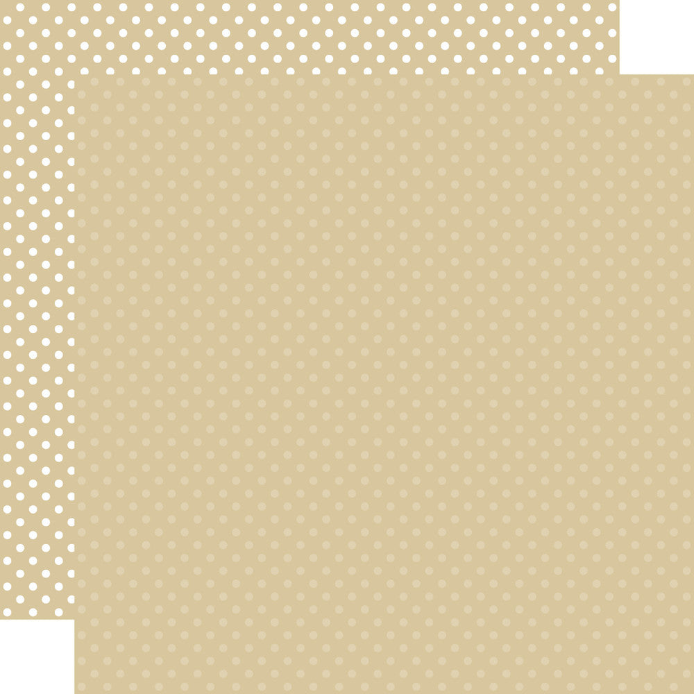 TAN DOTS - 12x12 Patterned Cardstock - Echo Park – The 12x12 Cardstock Shop