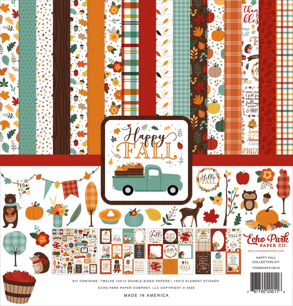 Happy Fall - 12x12 Collection Kit - Echo Park Paper – The 12x12 ...