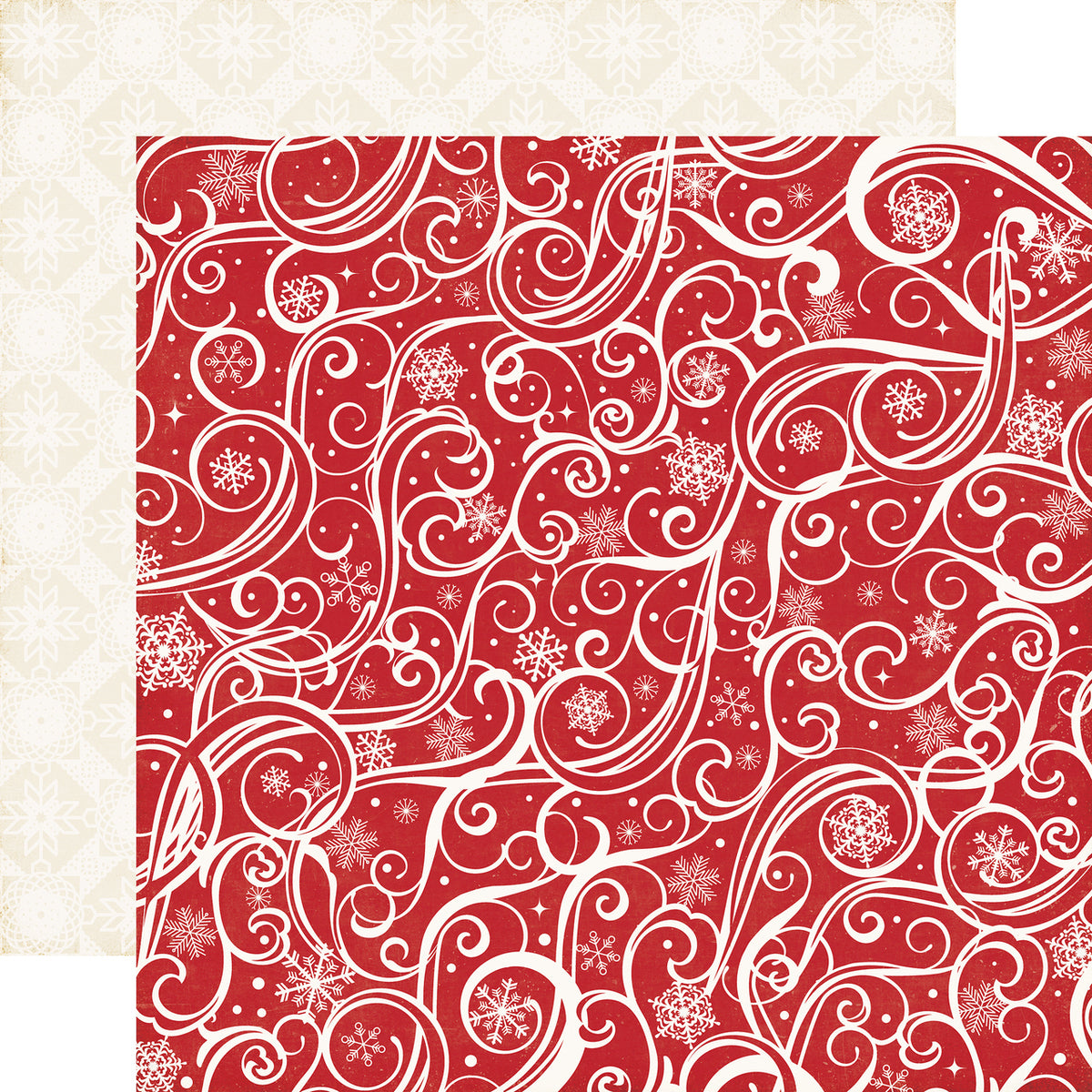 Red White Swirl Paper